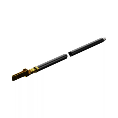 Pre-Crimped Lead Mini-Fit Sr. Male-to-Pigtail, Gold (Au) Plating, 150.00mm Length, 10 AWG, Black for sale