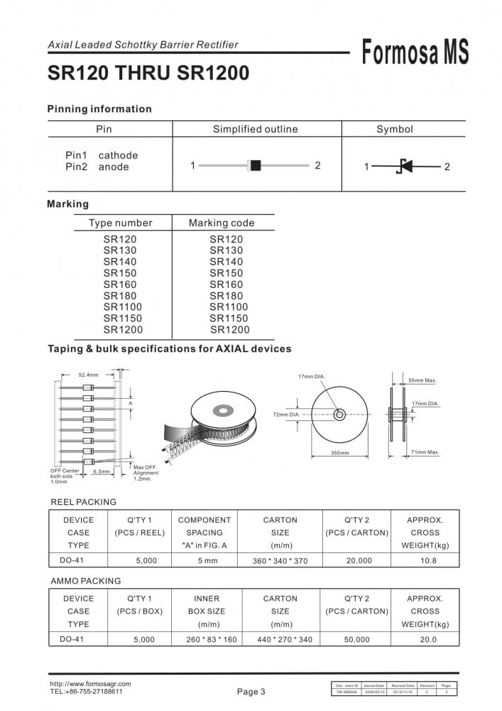 FMS SR160 datasheet page 3