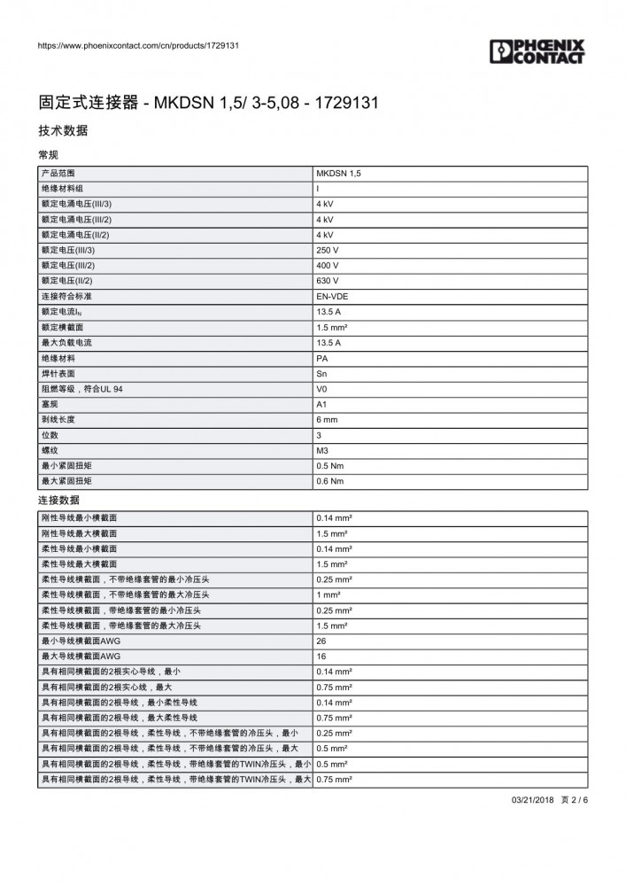 Phoenix Contact 1729131 datasheet page 2