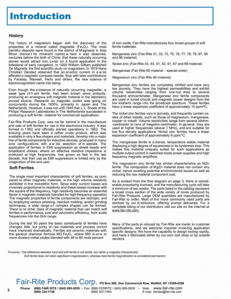 Fair-Rite catalog page 4