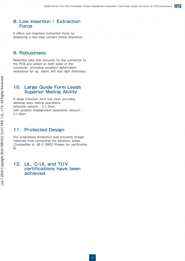 HRS FX30B datasheet page 3