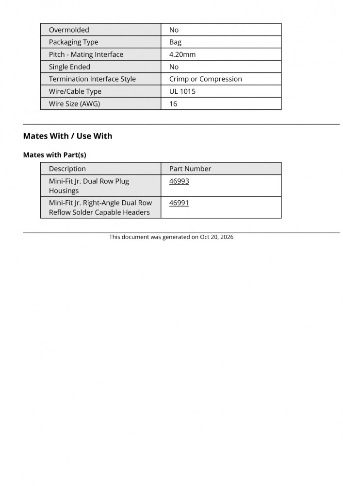 Technical document image 3 for MOLEX 2240941082
