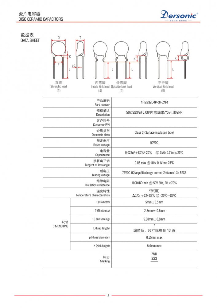 Dersonic approval specification page 3