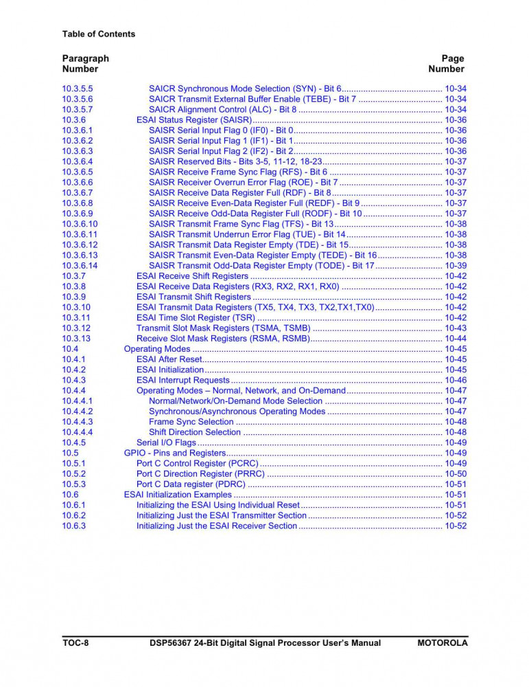 DSP56367 manual page 10