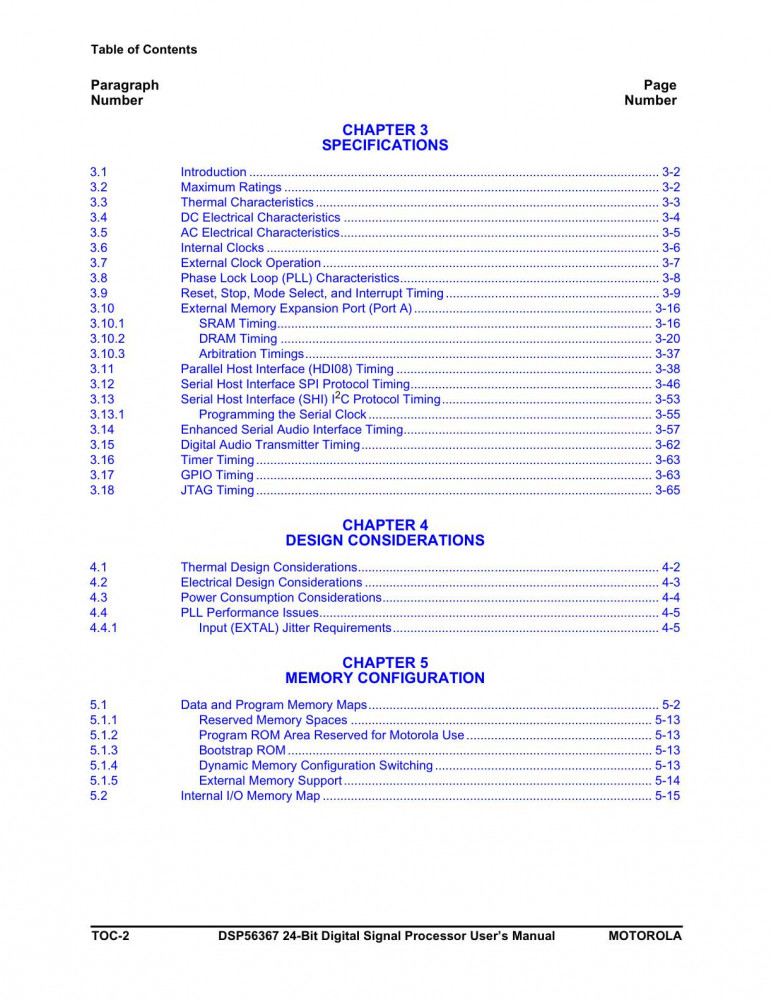 DSP56367 manual page 4