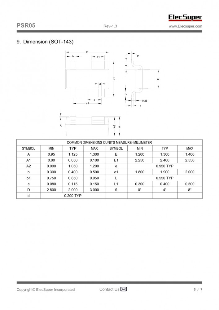 PSR05 datasheet page 5