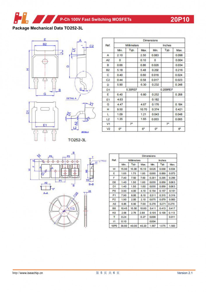 HL 20P10 datasheet page 5