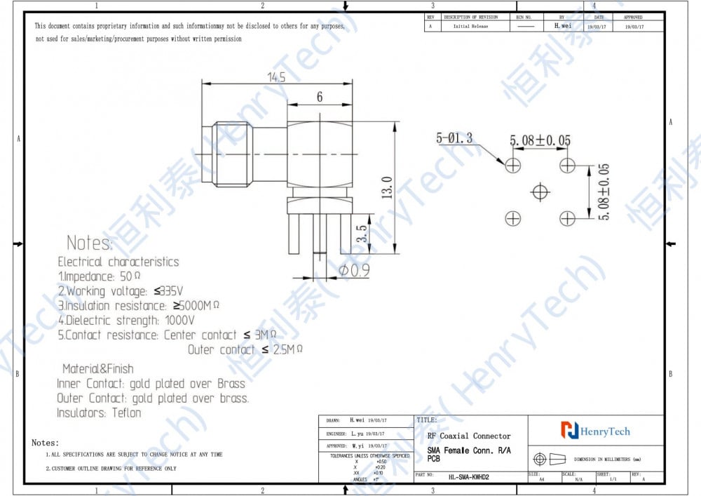 HL-SMA-KWHD2 technical document preview