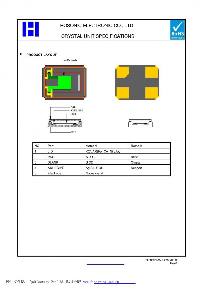 HOSONIC E3SB27E00000DE specification page 5