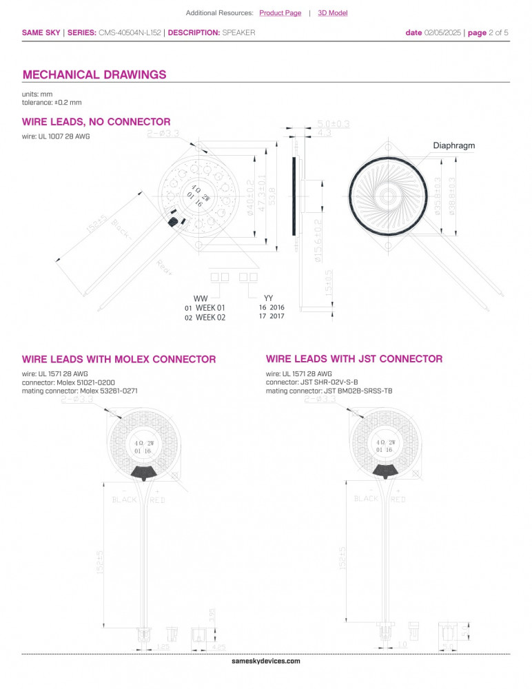 CMS-40504N-L152 technical document page 2