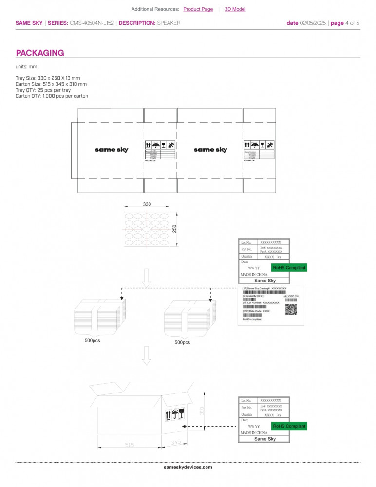 CMS-40504N-L152 technical document page 4