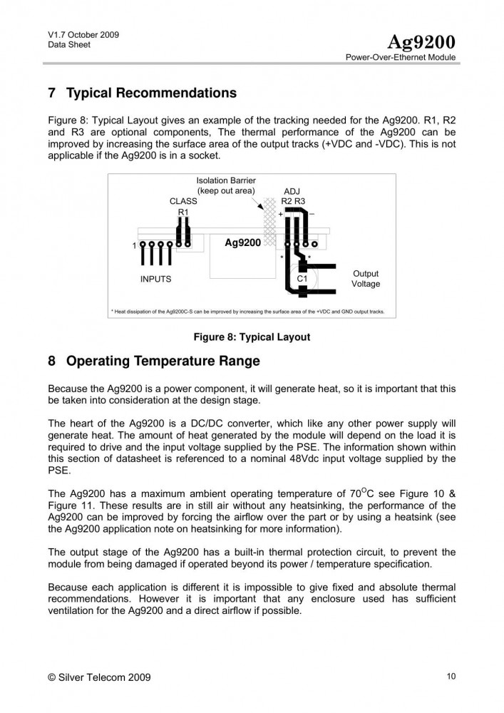 Ag9200 datasheet page 10