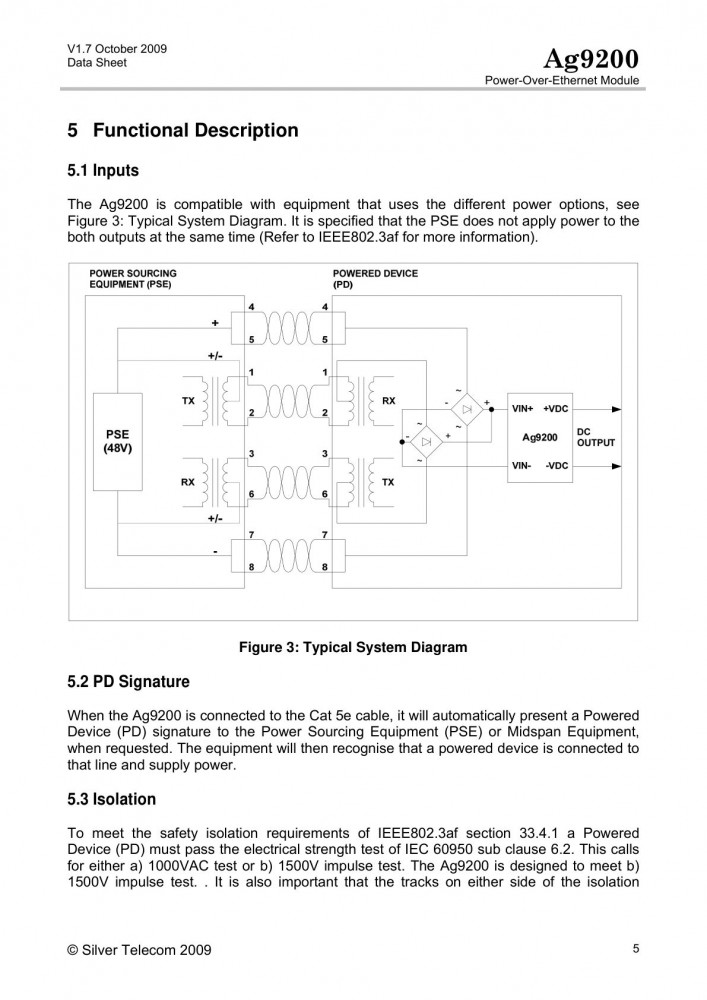 Ag9200 datasheet page 5