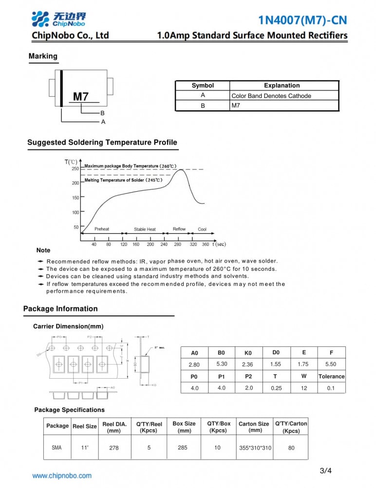 1N4007(M7)-CN datasheet page 3