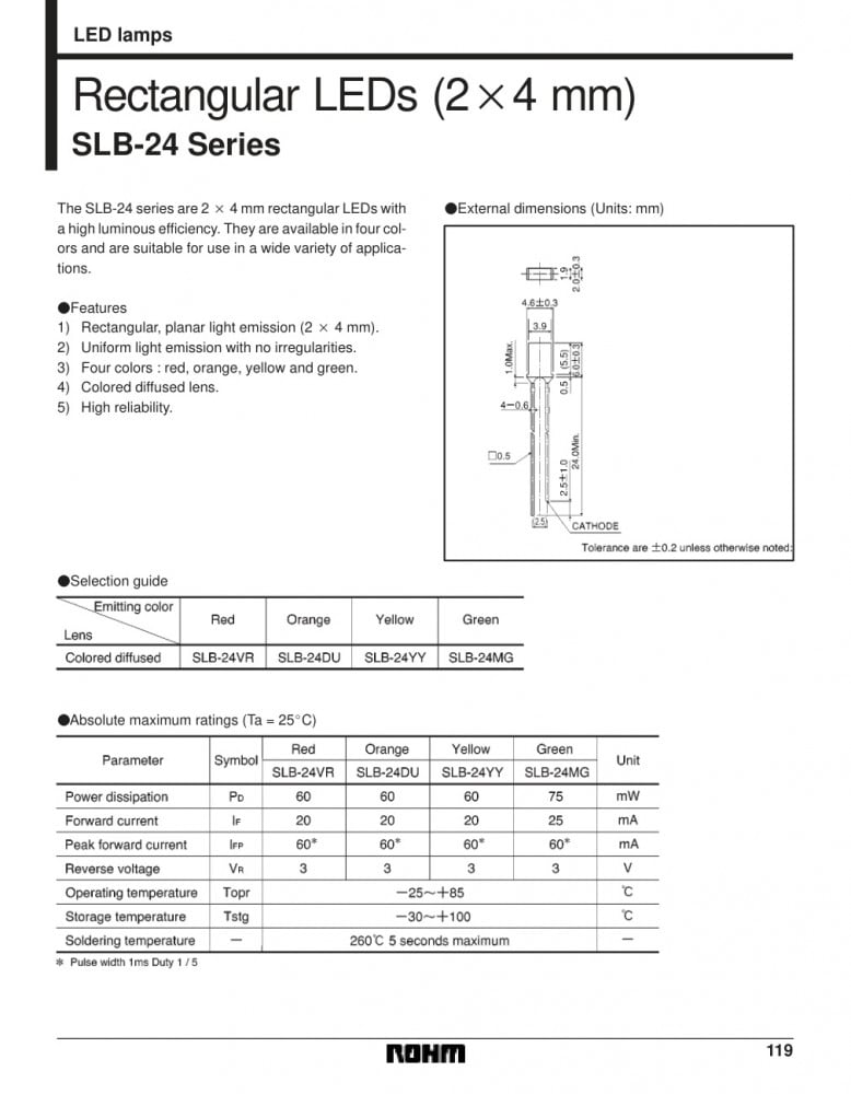 SLB-24 series document page 1