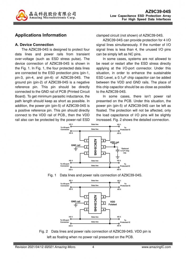 AZ9C39-04S datasheet page 4
