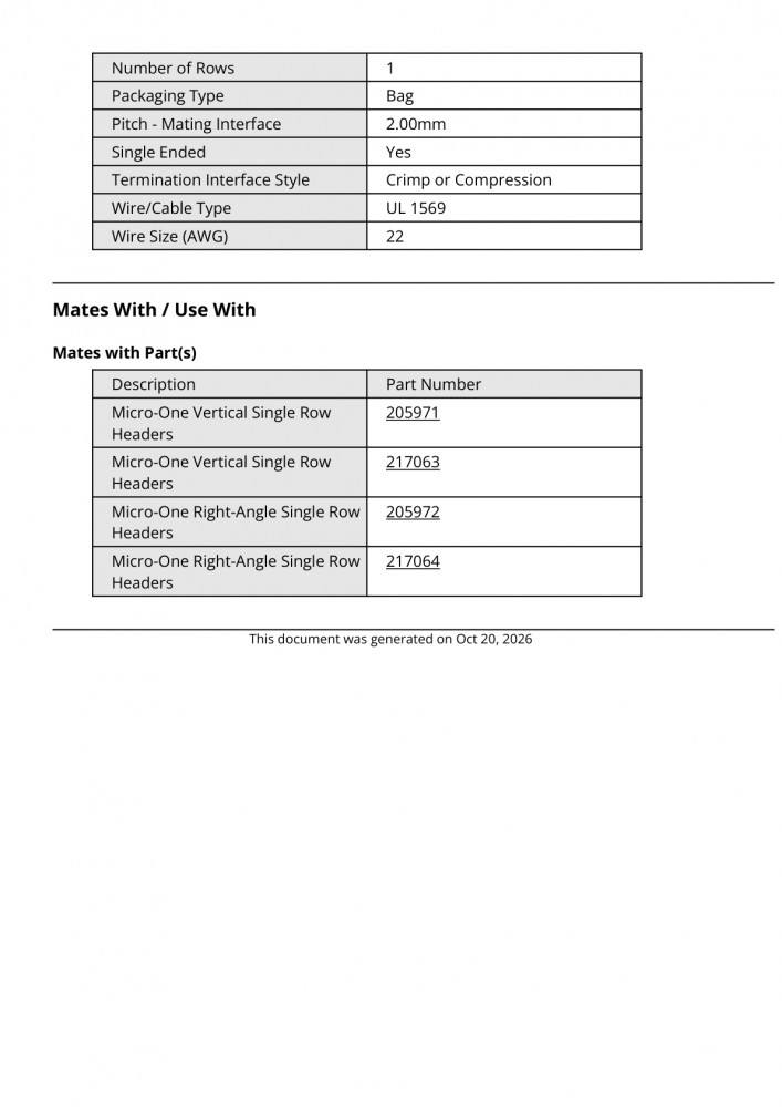 MOLEX 2196531021 product drawing, page 3