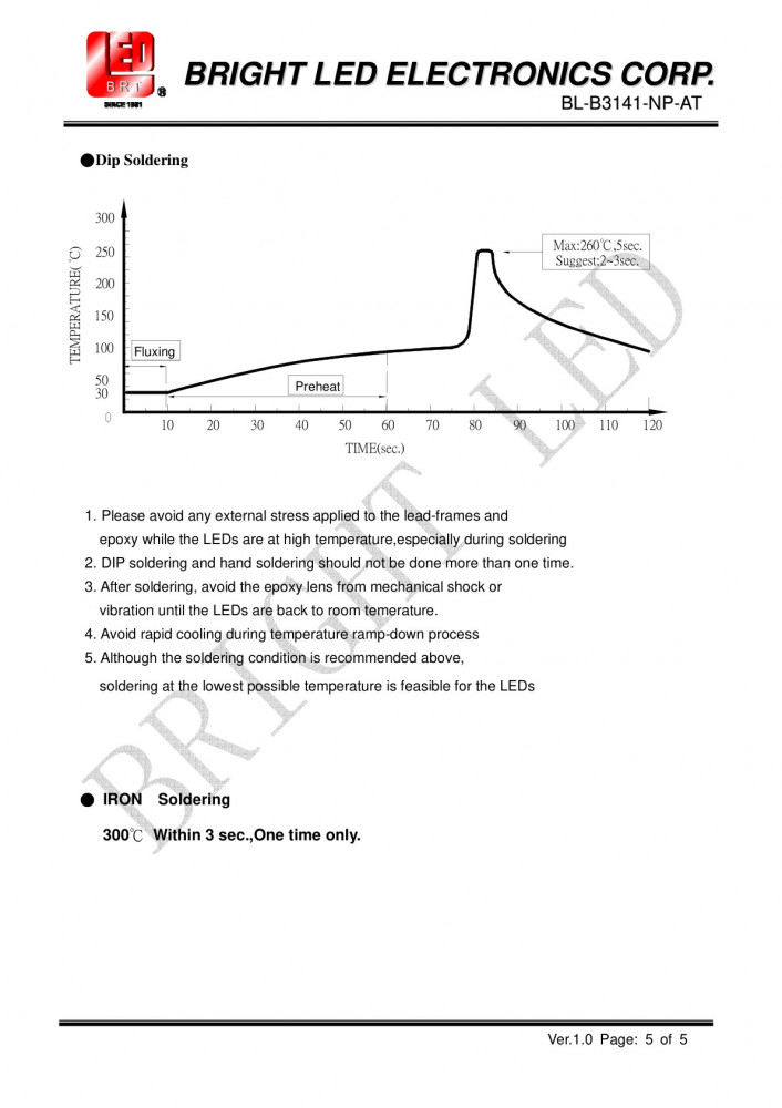 BL-B3141-NP-AT datasheet page 5