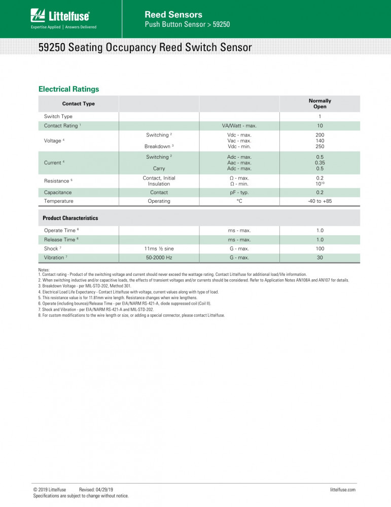 59250 product specification page 2