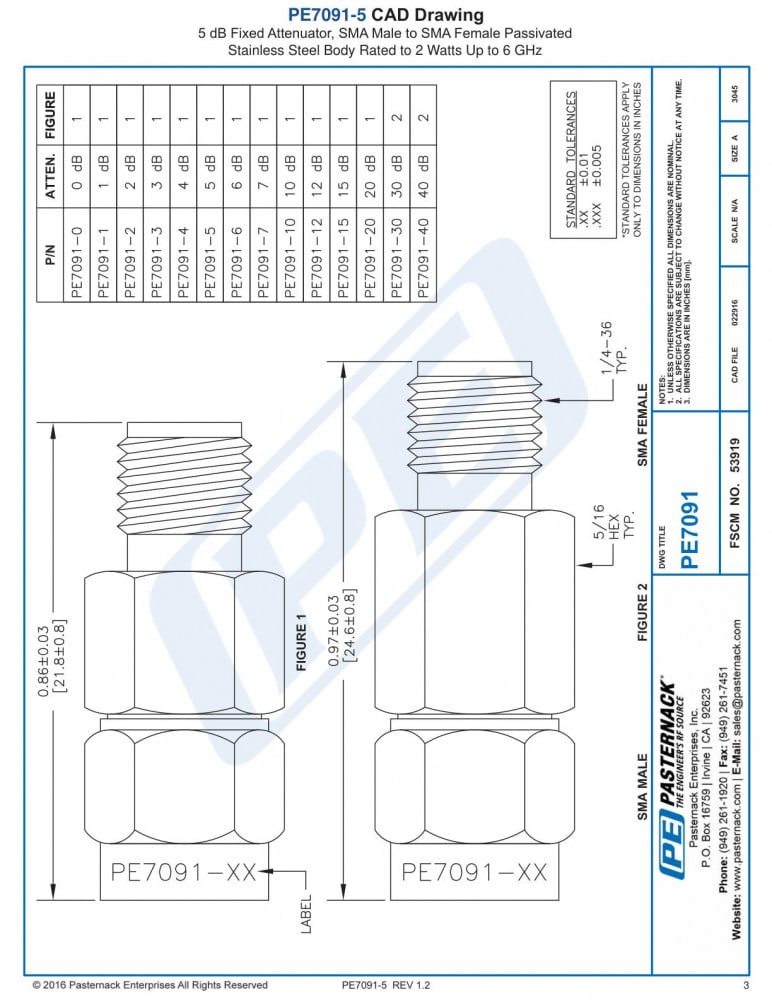 PE7091-5 technical document page 3