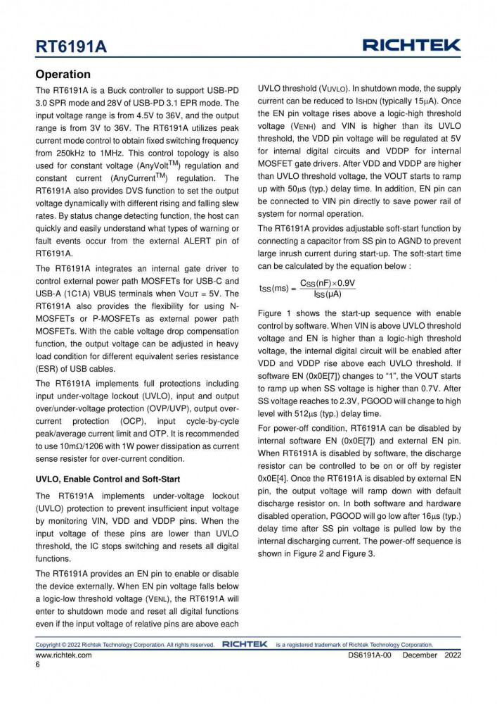 RT6191A document preview, page 6