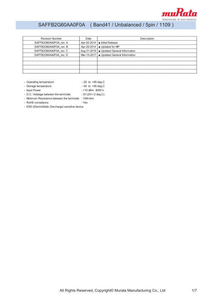 SAFFB2G60AA0F0AR1X datasheet page 2