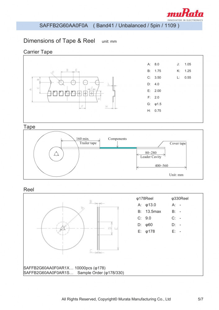 SAFFB2G60AA0F0AR1X datasheet page 6