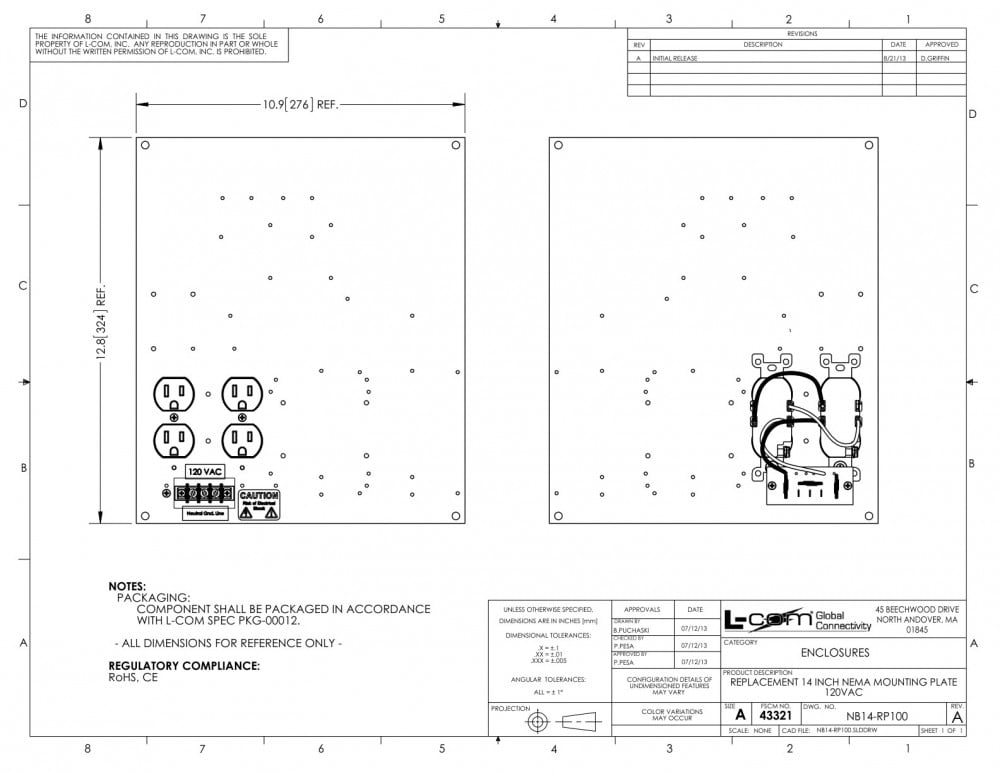 NB14-RP100 technical document page