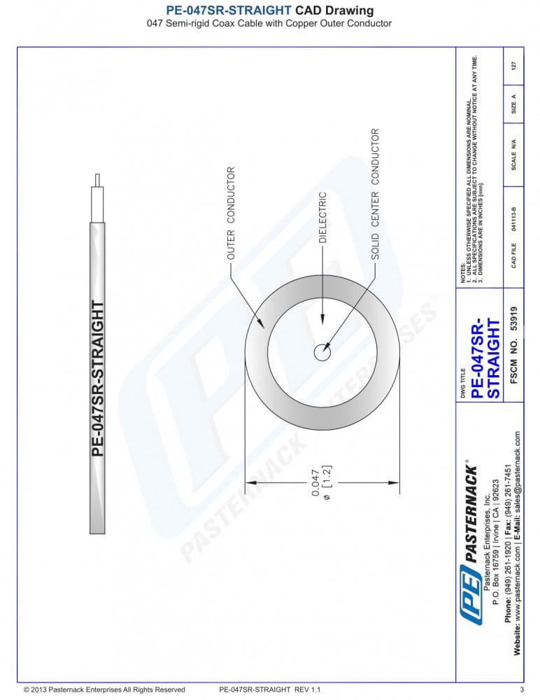 PE-047SR-STRAIGHT technical document page 3