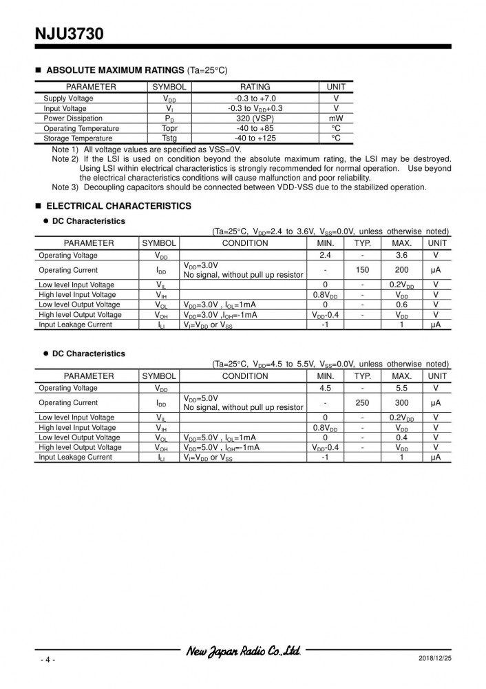 NJU3730 technical document page 4