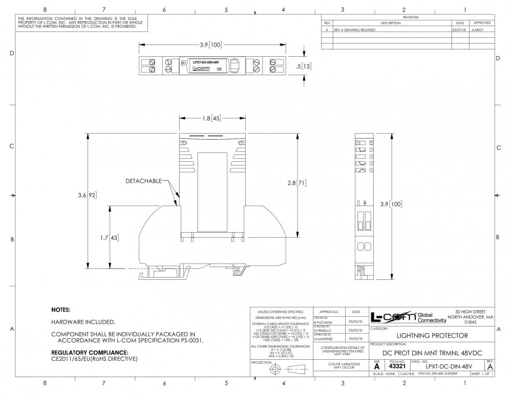 LPXT-DC-DIN-48V technical document preview