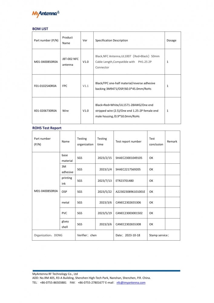 AINF002 technical document page 4