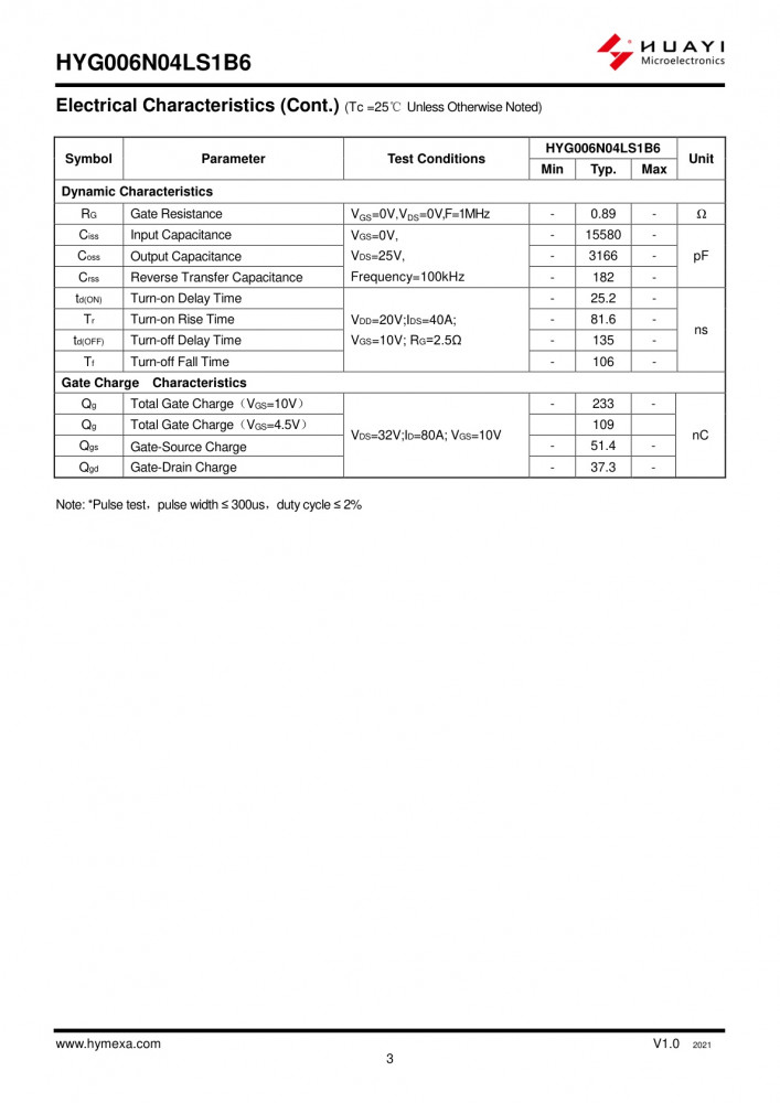 HYG006N04LS1B6 datasheet page 3