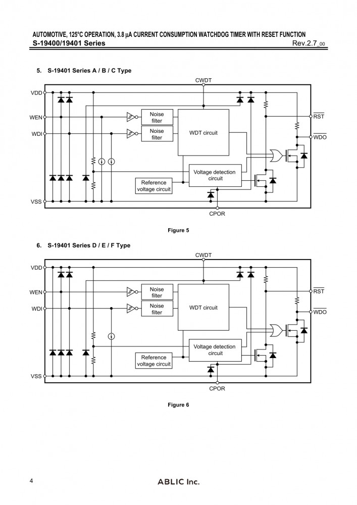 S-19400/19401 datasheet page 4