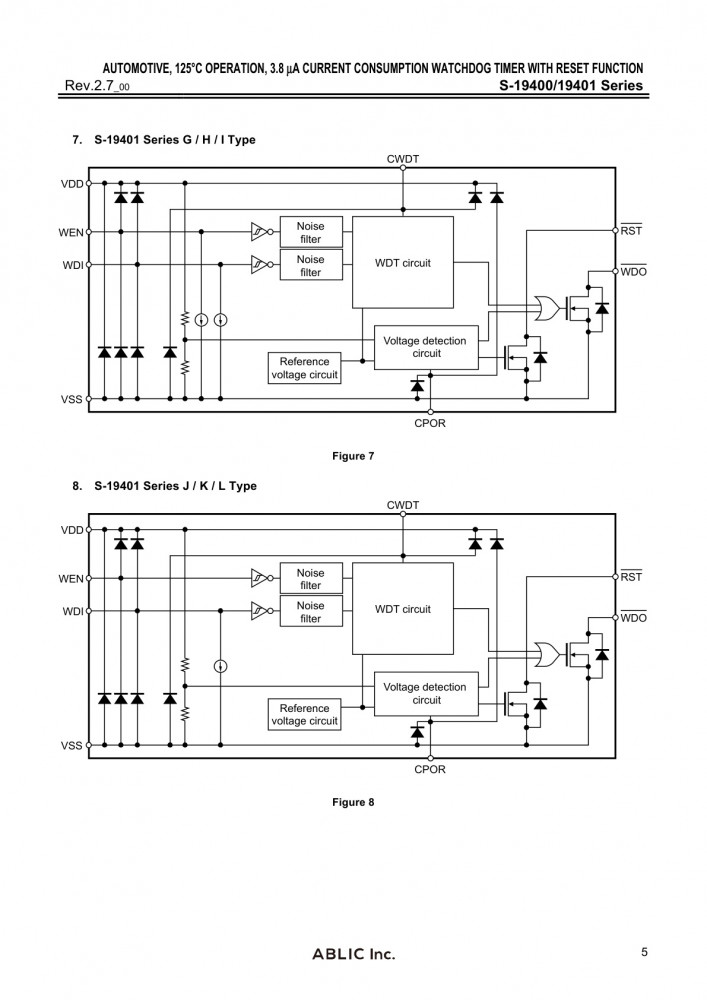 S-19400/19401 datasheet page 5