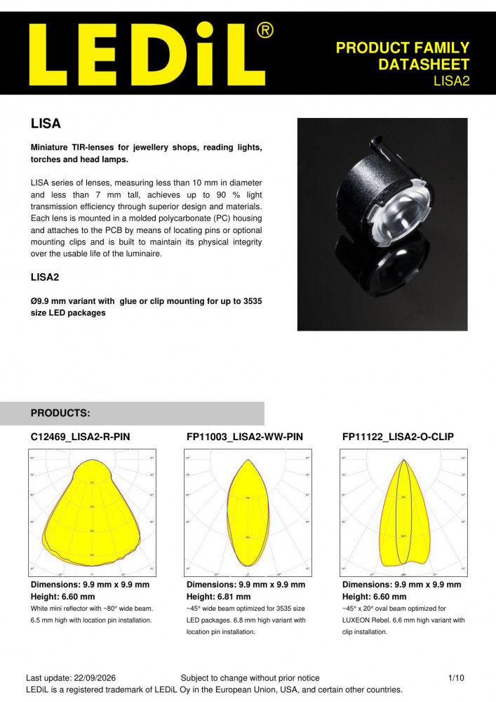LISA2-M-PIN technical document image 1