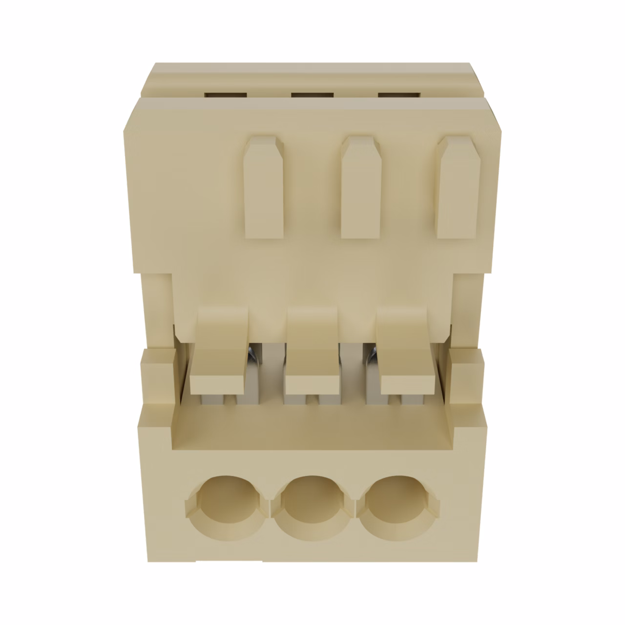 Appli-Mate RAST 2.5 Connector, 2.50mm Pitch, Female, 3 Circuits, Position Key A Removed, Open Endwalls, Zeus Housing for sale