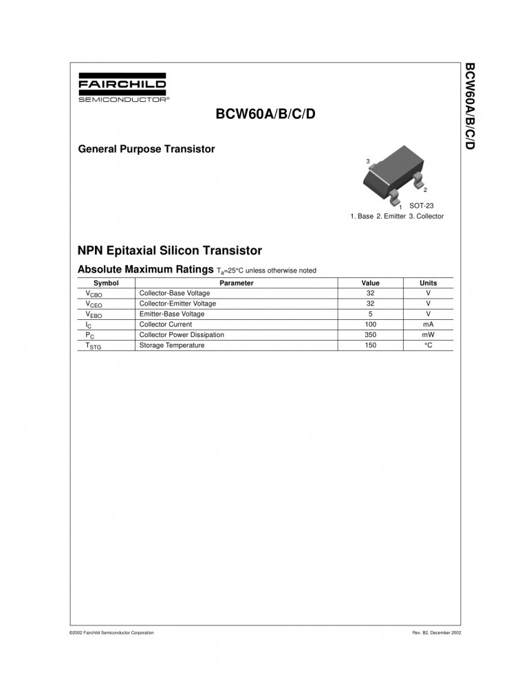 BCW60C datasheet page 1