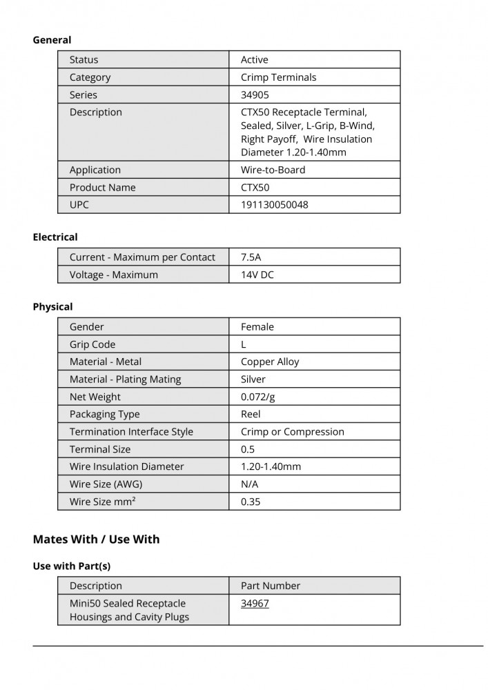 Product document page 2