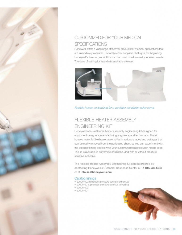 Honeywell thermal management documentation page 5