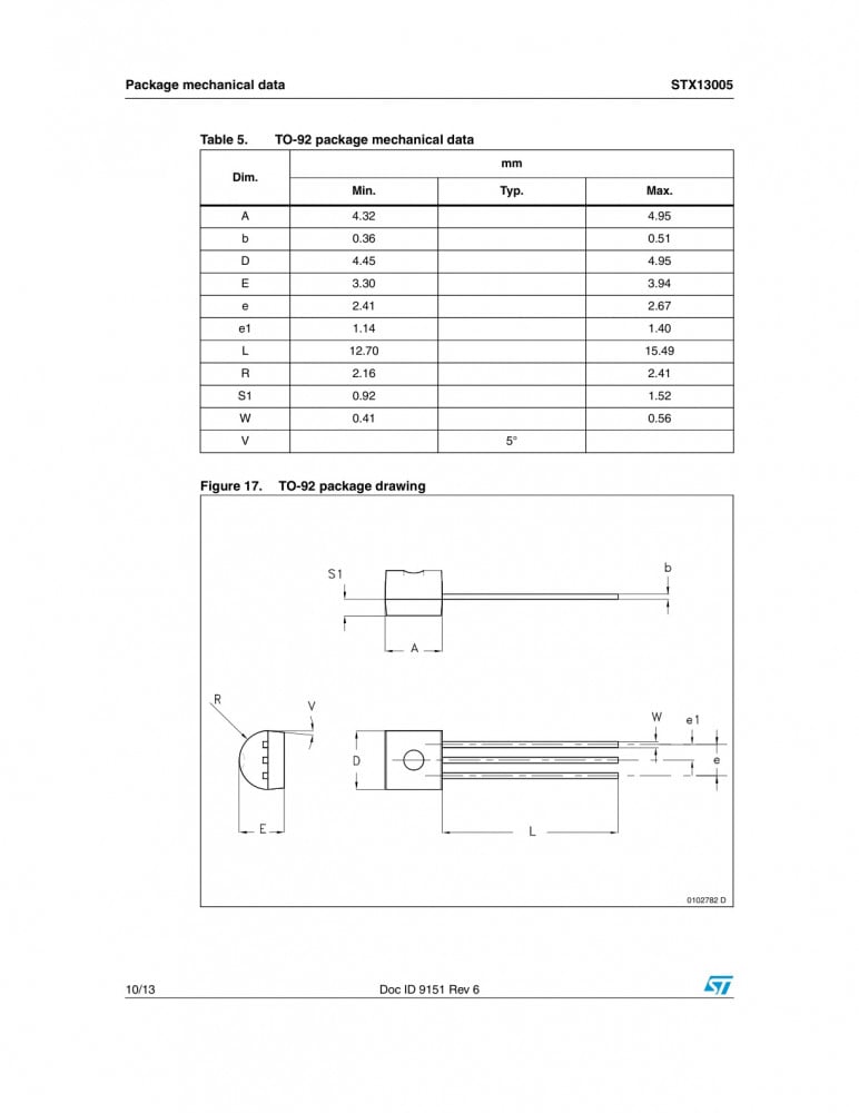 STX13005 datasheet page 10