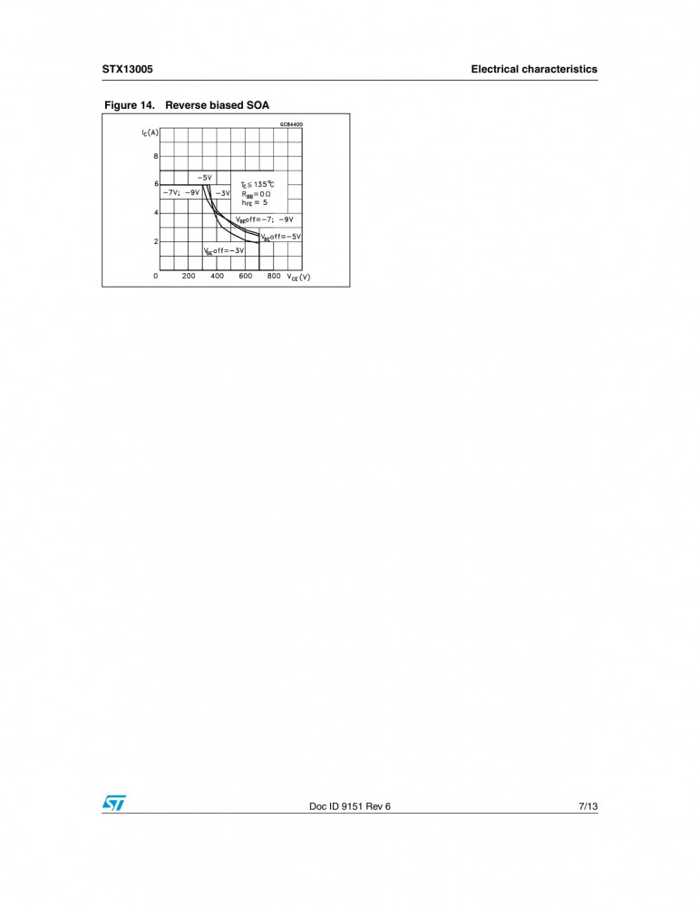 STX13005 datasheet page 7
