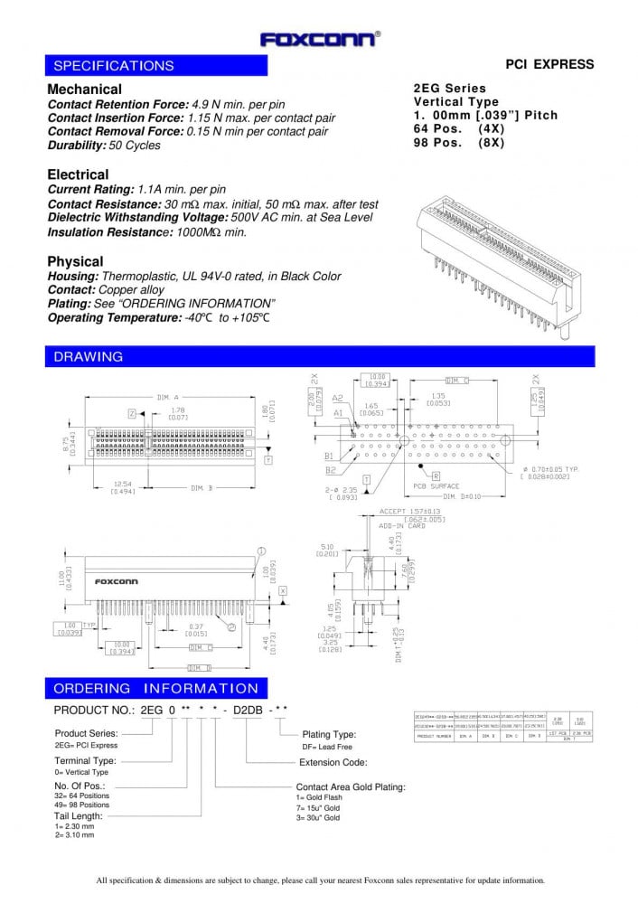 FOXCONN 2EG03217-D2DB-DF technical document preview
