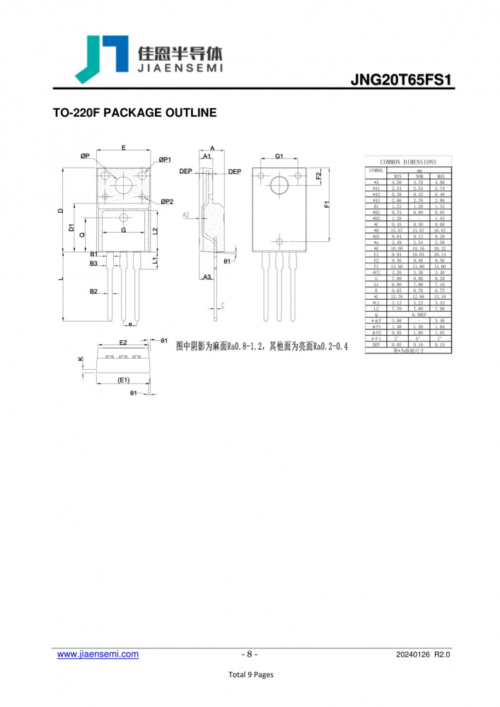 JNG20T65FS1 datasheet page 8