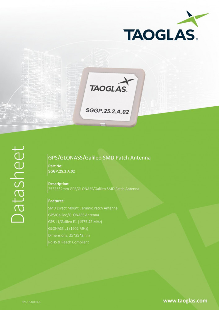 SGGP.25.2.A.02 product document page 1