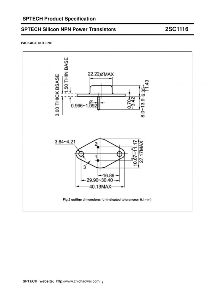 2SC1116 technical document page 3