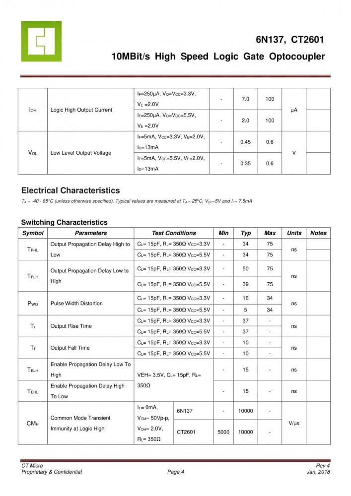 6N137S(T1) datasheet page 4