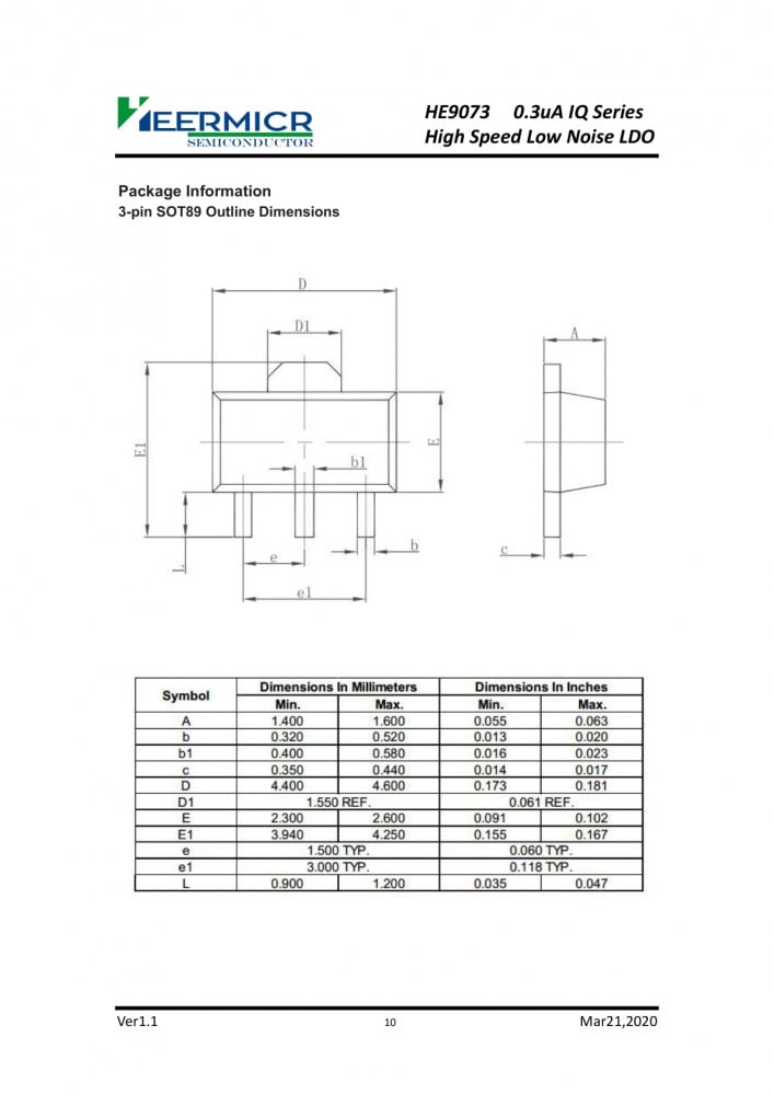HE9073 datasheet page 10