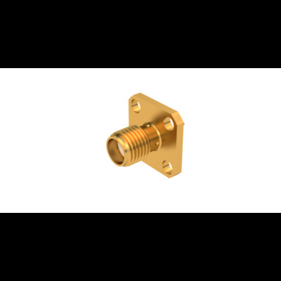 SMA / SQUARE FLANGE JACK RECEPTACLE WITH FLAT CONTACT for sale
