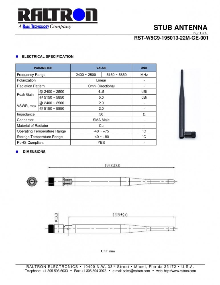 RST-W5C9-195013-22M-GE-001 datasheet page 1